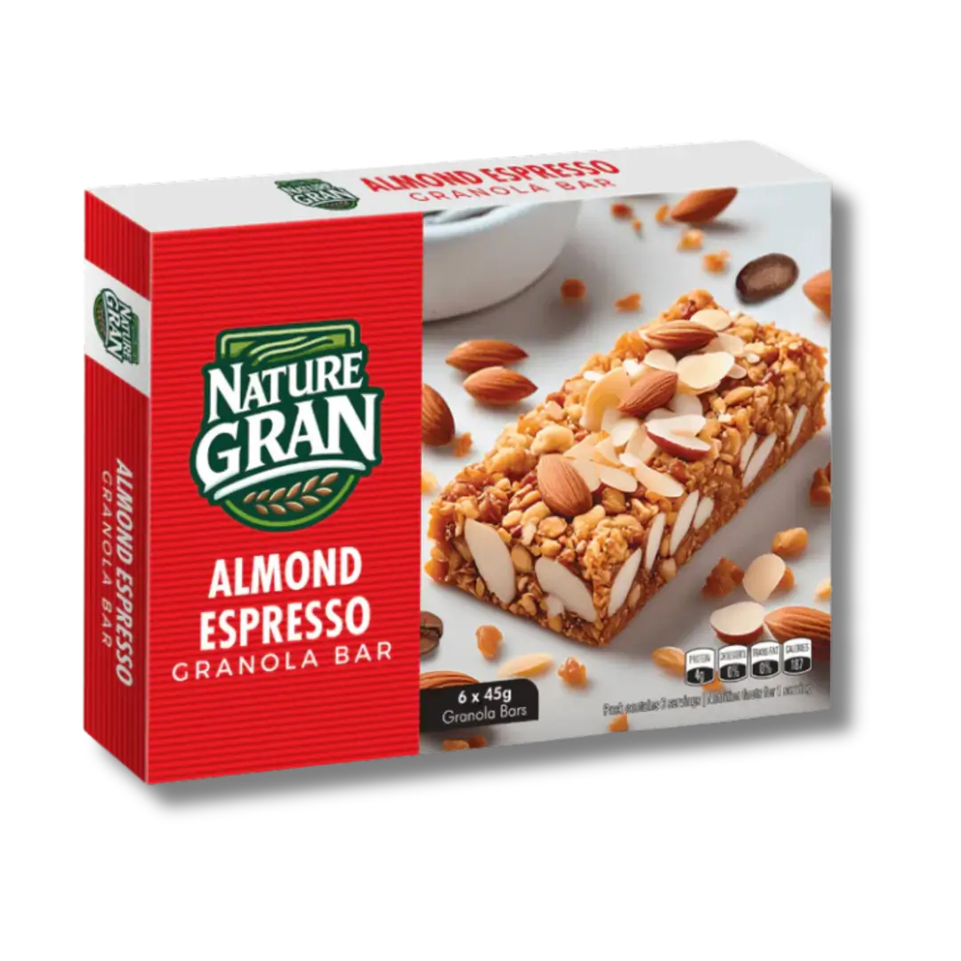 Almond Espresso 6 Bar Box – Nature Gran